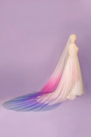 Colorful Custom Veils - Hand-Painted - Unique - Custom Veils - Wedding ...