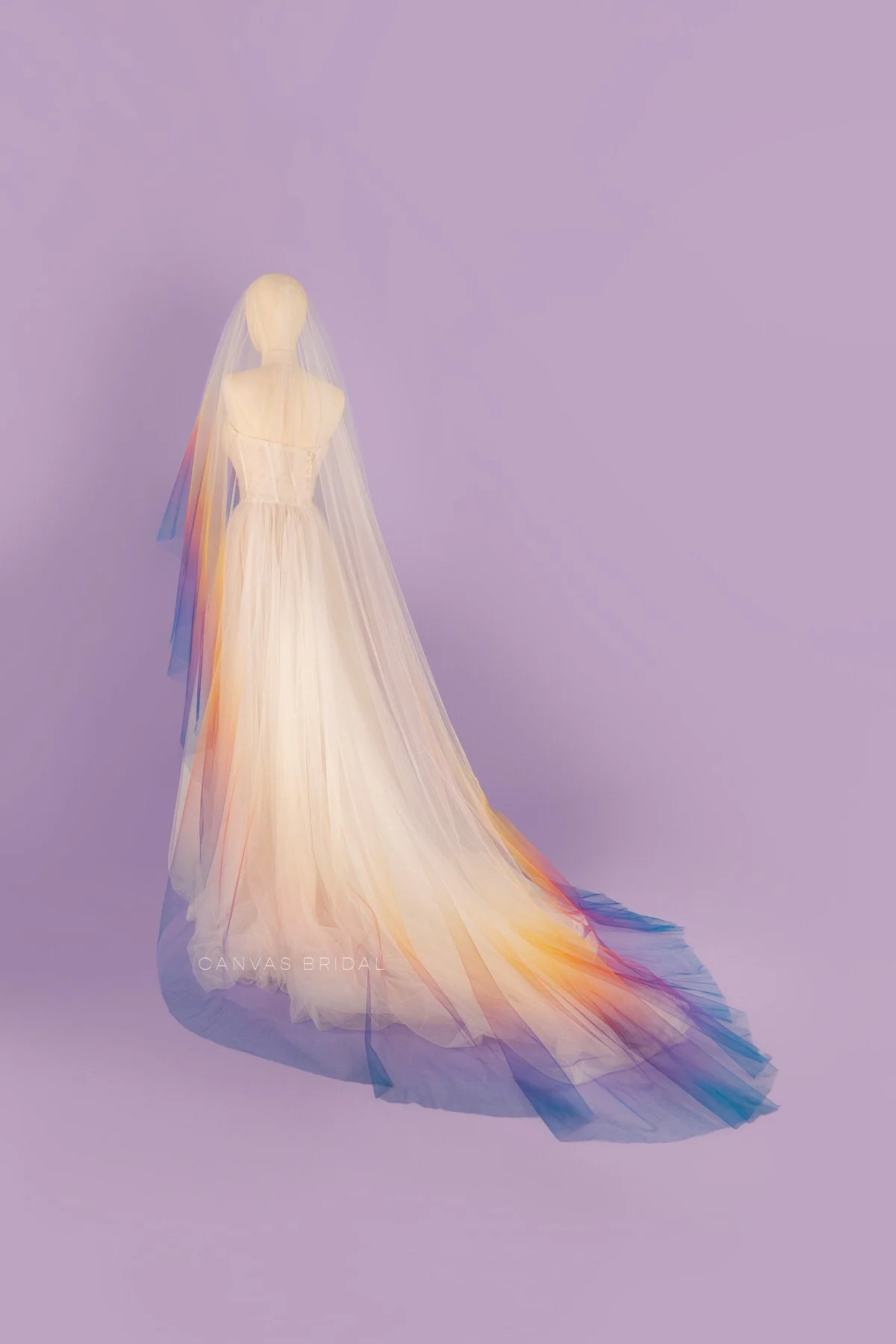 Colorful Custom Veils - Hand-Painted - Unique - Custom Veils - Wedding ...