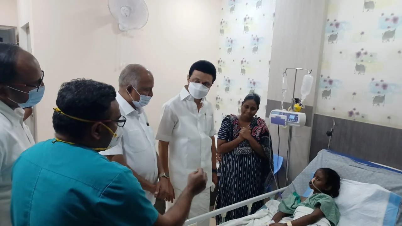 Honourable CM Dr. M.K. Stalin visited Saveetha Medical College to see the first documented Parry ...