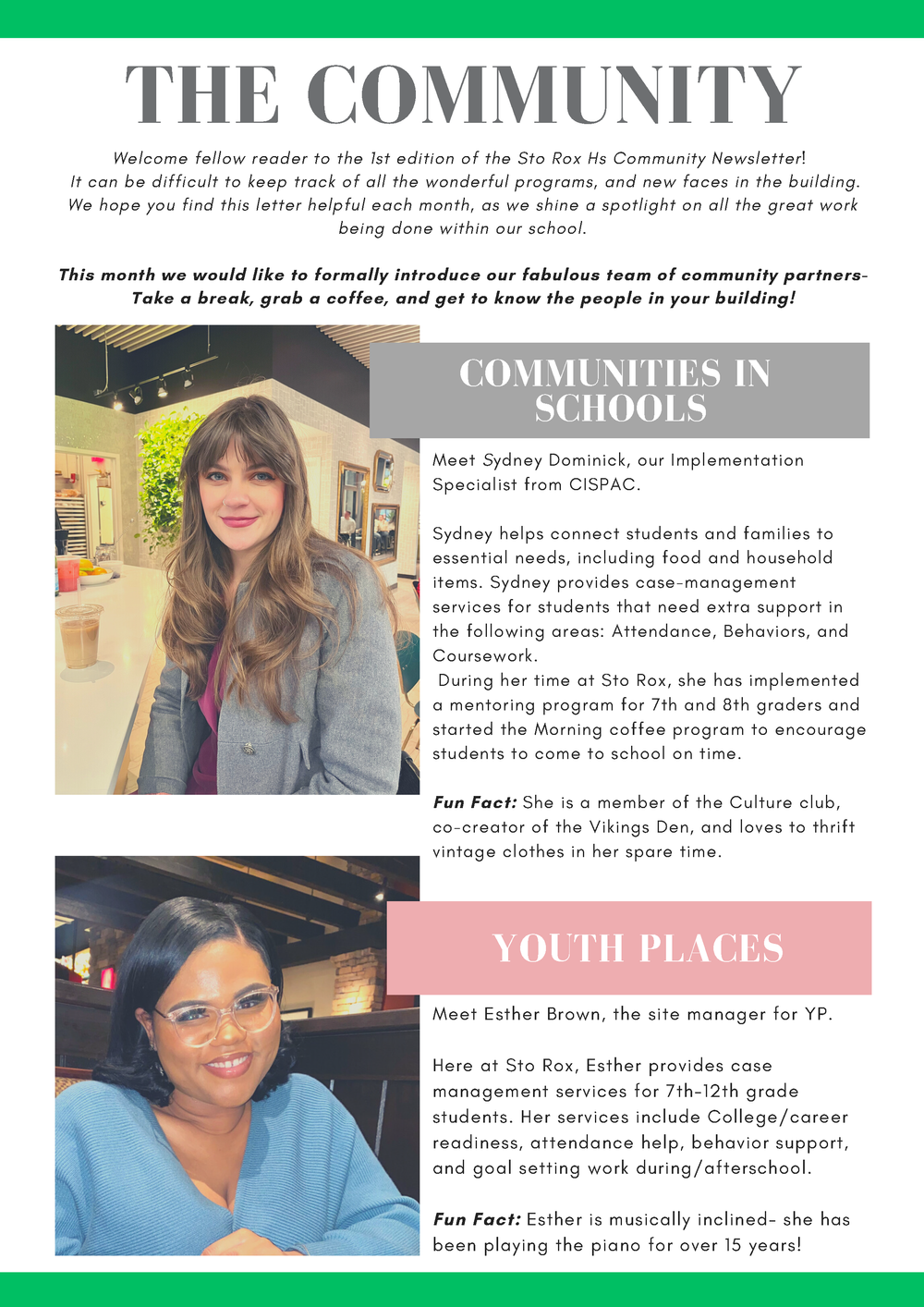 New Newsletter for Jr./Sr. High School — Sto-Rox School District