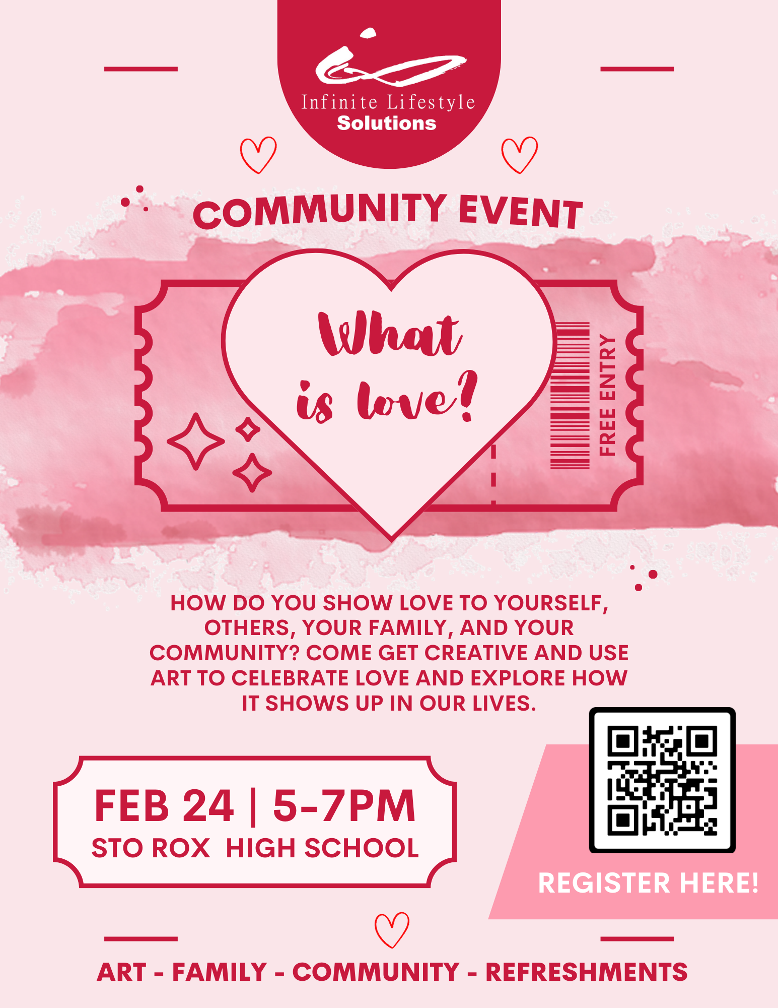 'What is Love?' Infinite Lifestyle Solutions Community Event — Sto-Rox ...