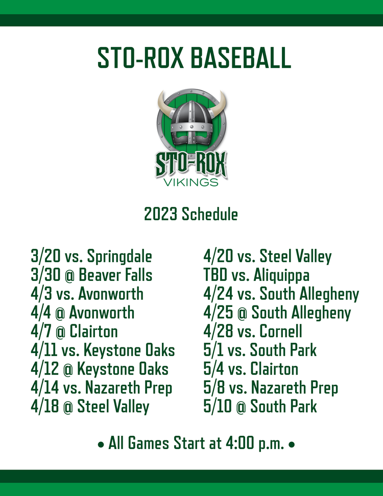 Baseball — Sto-Rox School District