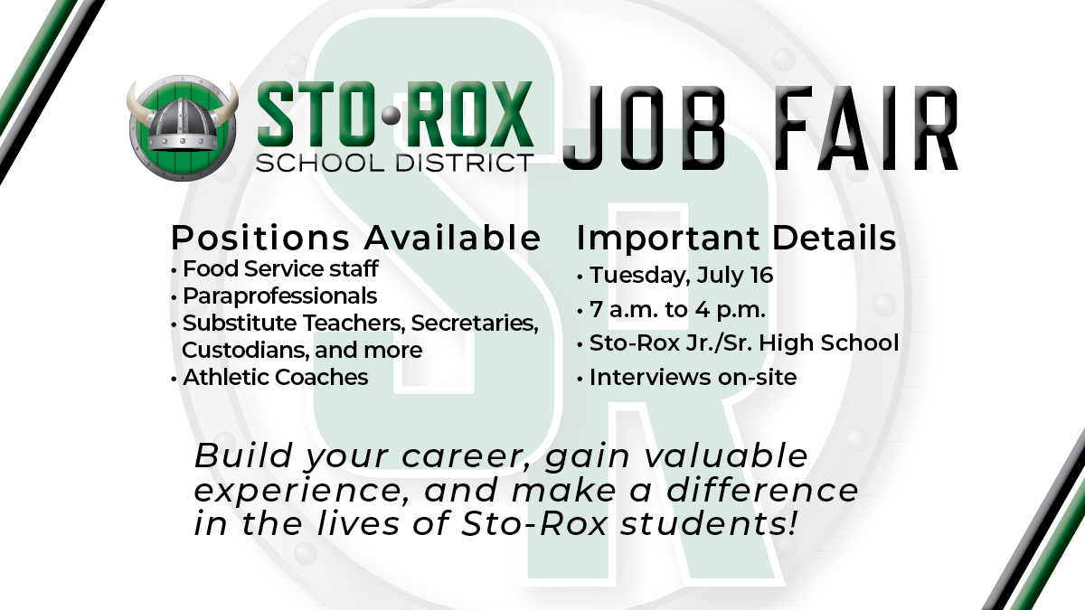 Sto-Rox School District Job Fair Set for July 16 — Sto-Rox School District