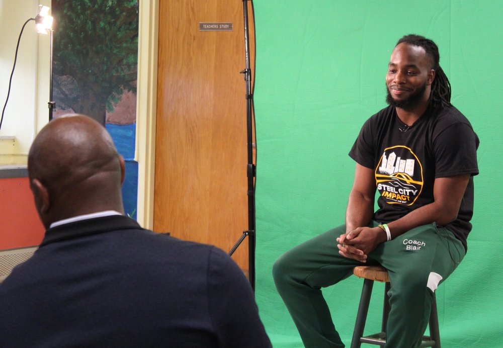 WTAE's Andrew Stockey Visits Sto-Rox Media Class — Sto-Rox School District