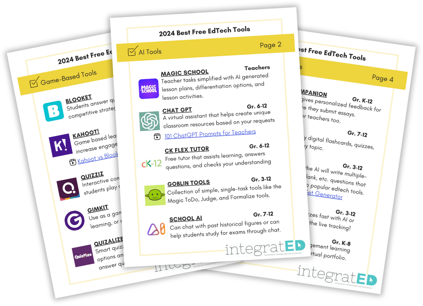 EdTech Tools — IntegratED Teacher