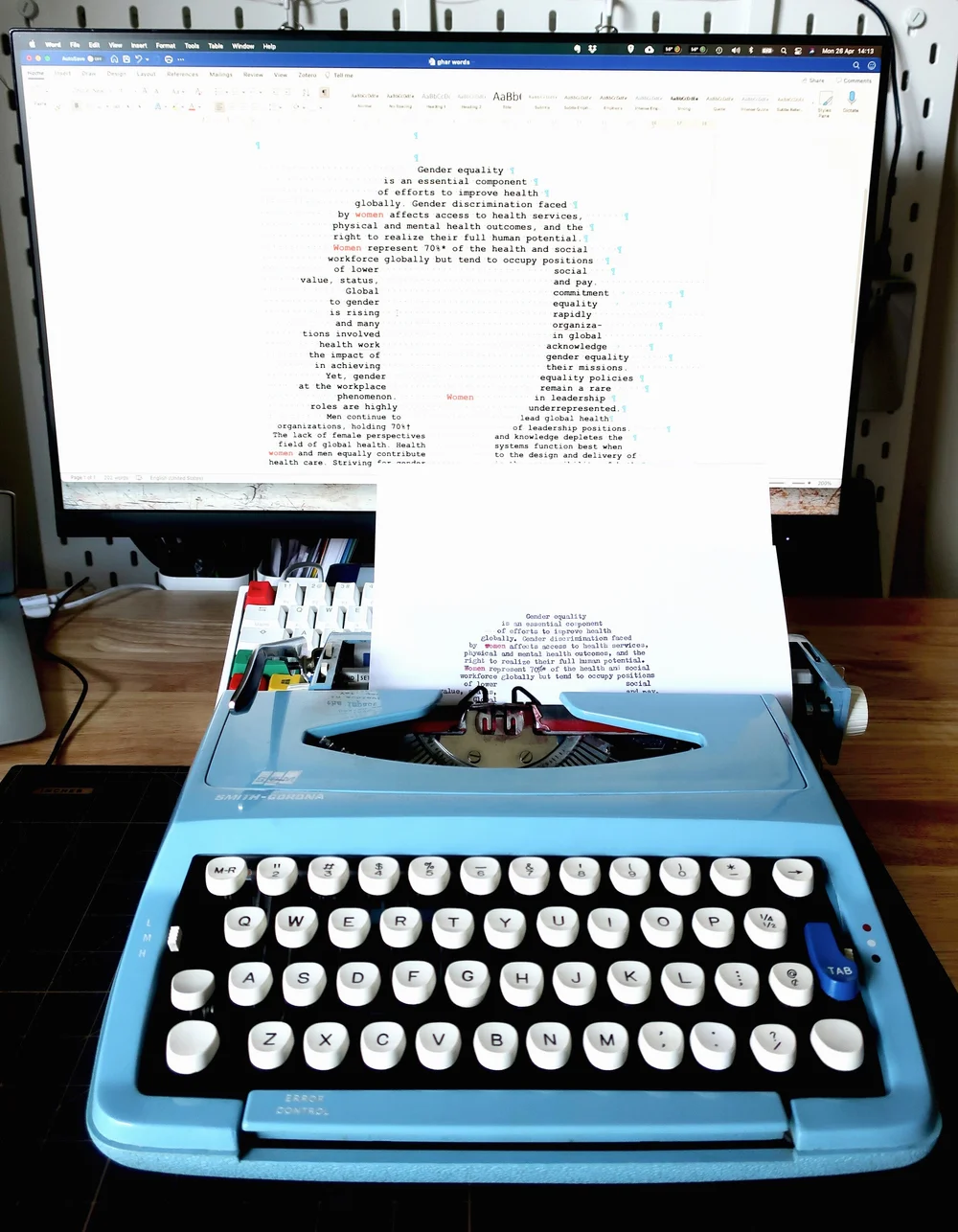 How I create typewritten art — Maja Miłkowska-Shibata