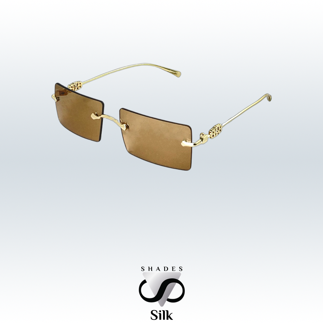 How to Wear Rimless Rectangle Sunglasses: Style Inspiration from Top ...