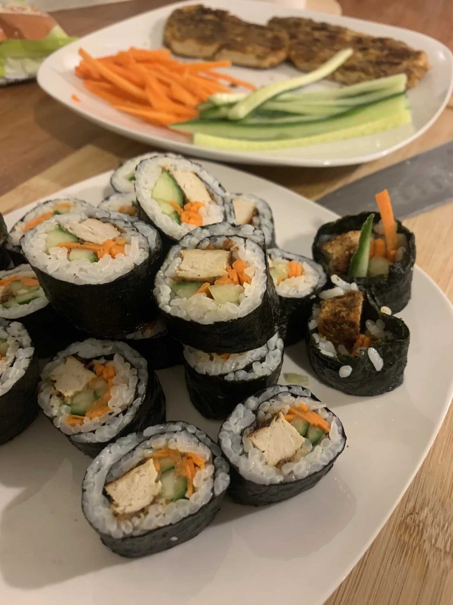 Crispy Chicken Sushi — I've Met Herbivore.