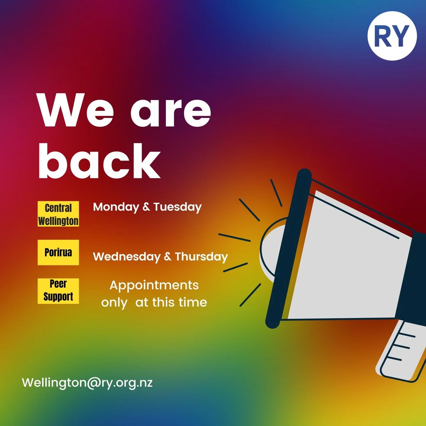 Wellington Services — RainbowYOUTH