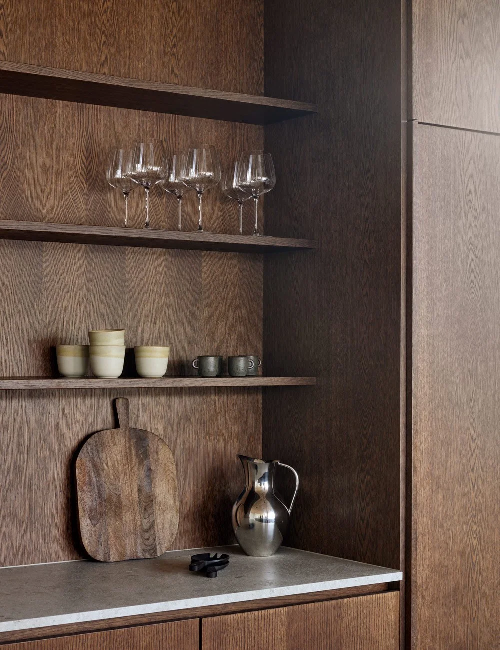 Dark oak kitchen in the architect-designed home — Nordiska Kök
