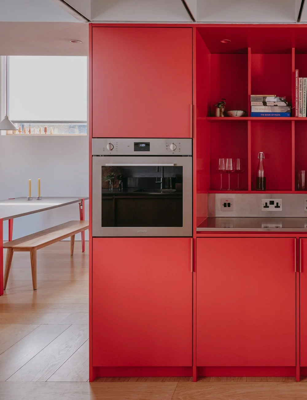 The Red Hackney Downs Kitchen From Grand Designs UK — Nordiska Kök
