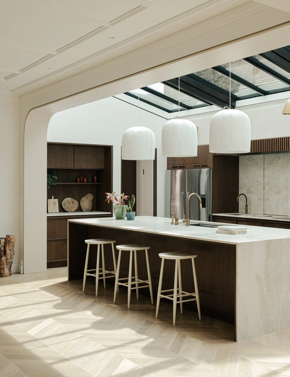 The Elegant Dark Oak Kitchen in London — Nordiska Kök