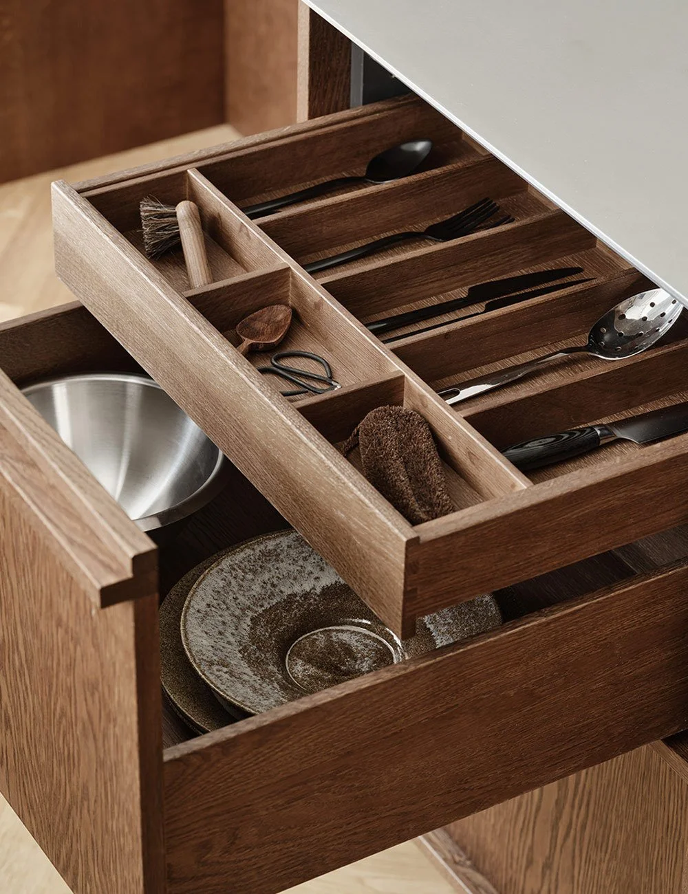 Wooden Kitchen with Stainless Steel — Nordiska Kök