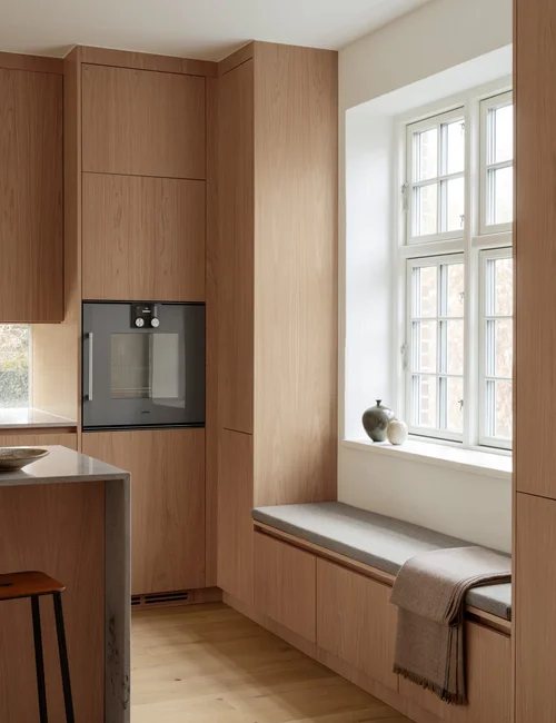 The Danish architect's light oak Japandi kitchen — Nordiska Kök