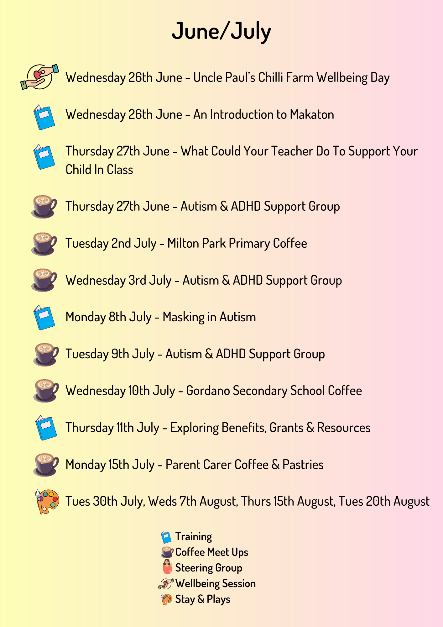 NSPCWT | Calendar
