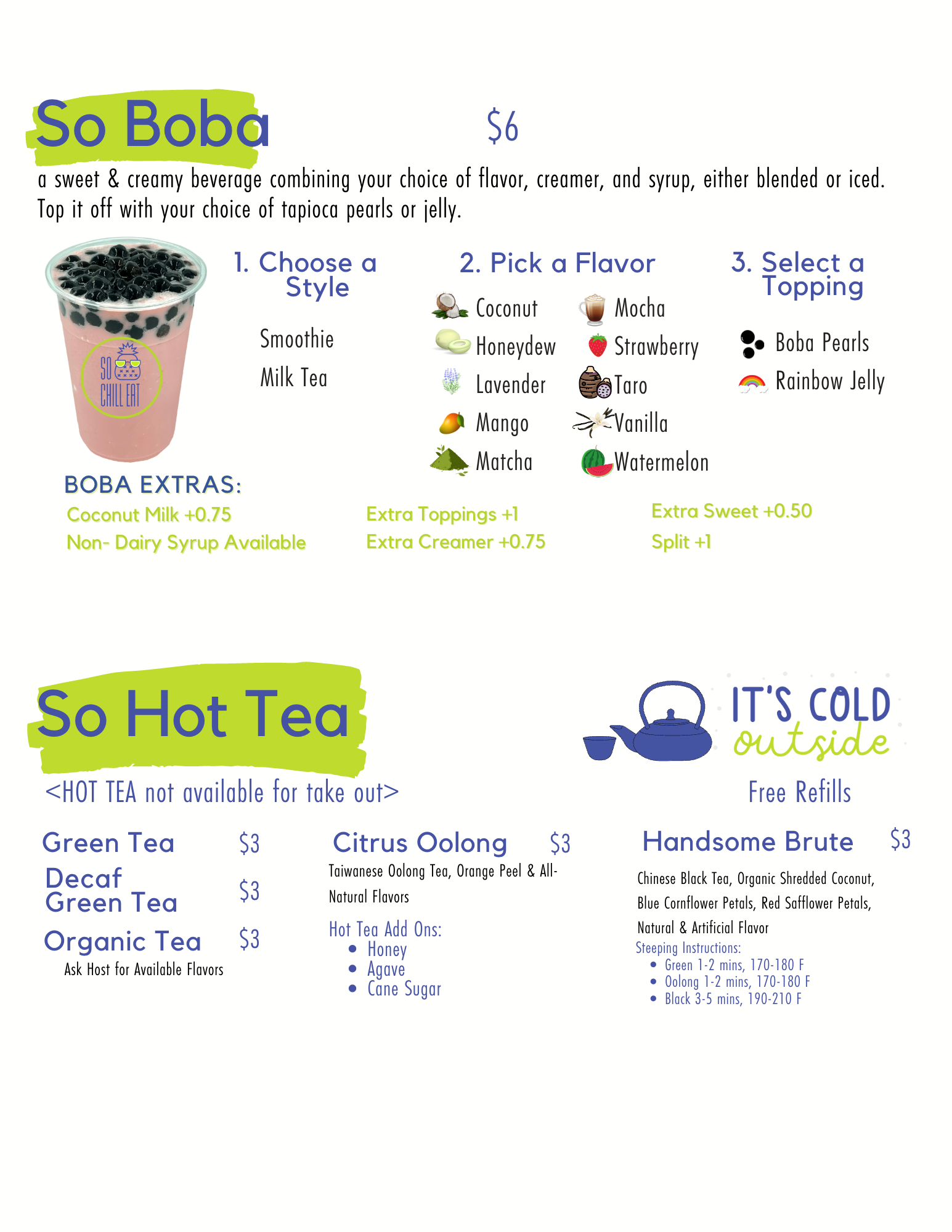 Boba Flavors