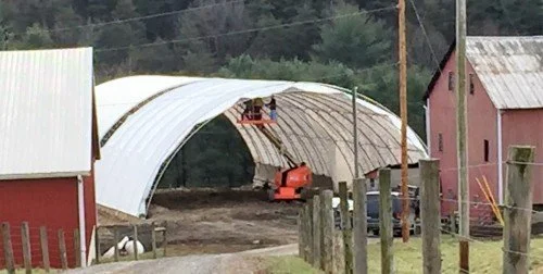 The Hoop Building Construction Saga Continues at Coulter Farms ...