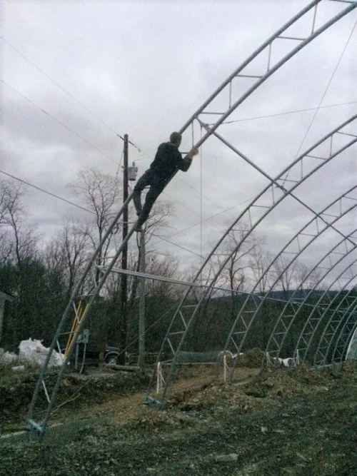 The Hoop Building Construction Saga Continues at Coulter Farms ...