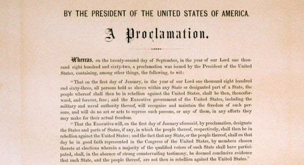 Lincoln signed the Emancipation Proclamation on January 1, 1863 — Ann ...