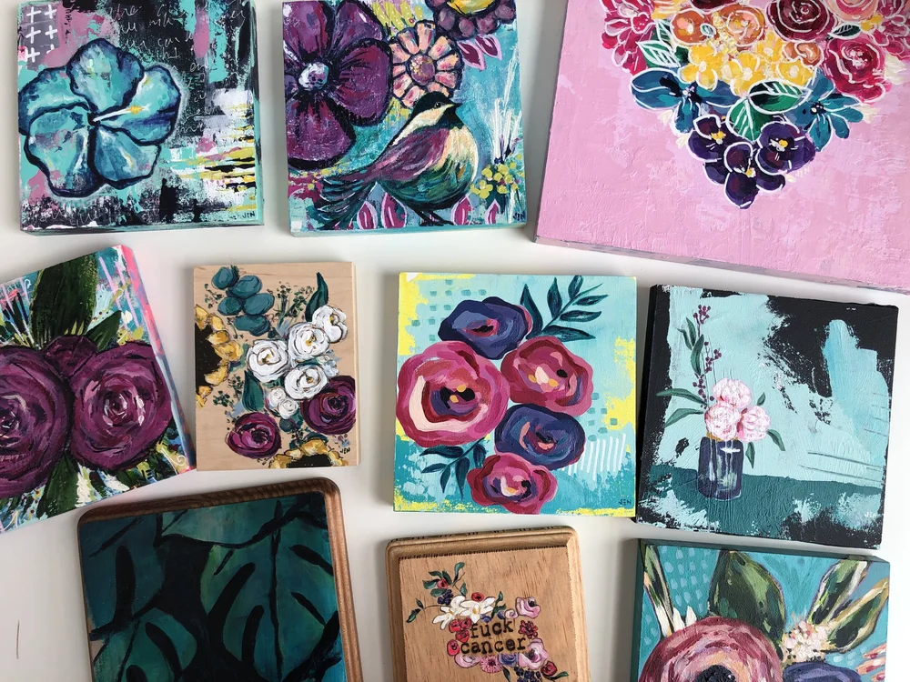 February Flowers — Jennifer Tobin Art