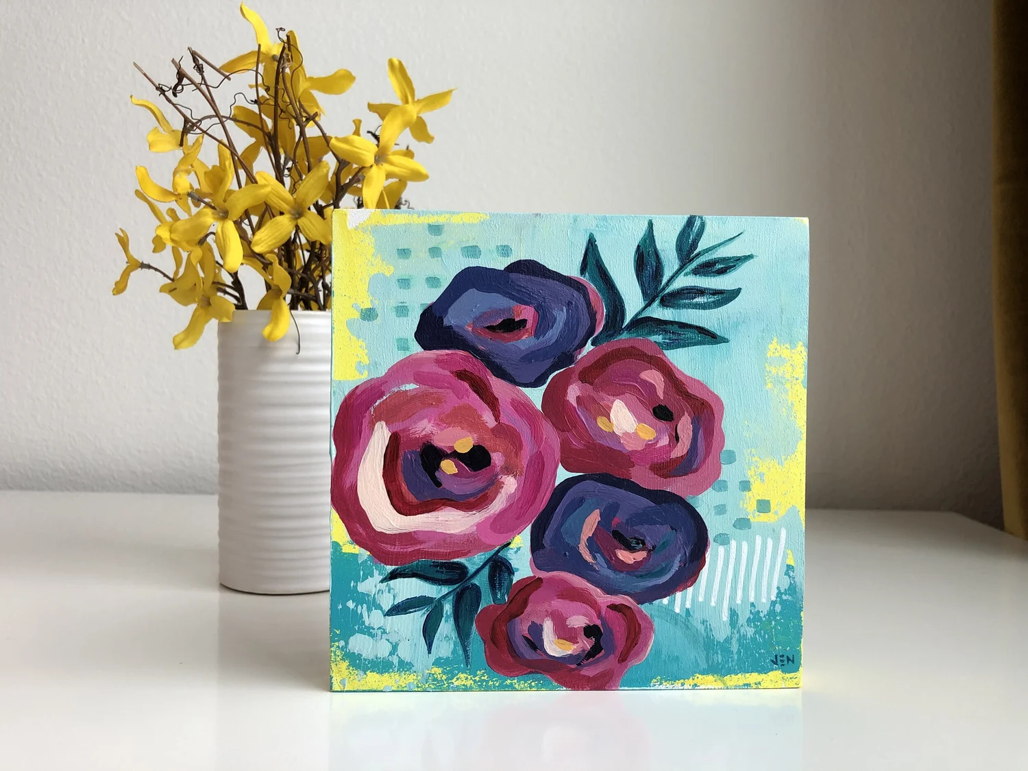 February Flowers — Jennifer Tobin Art