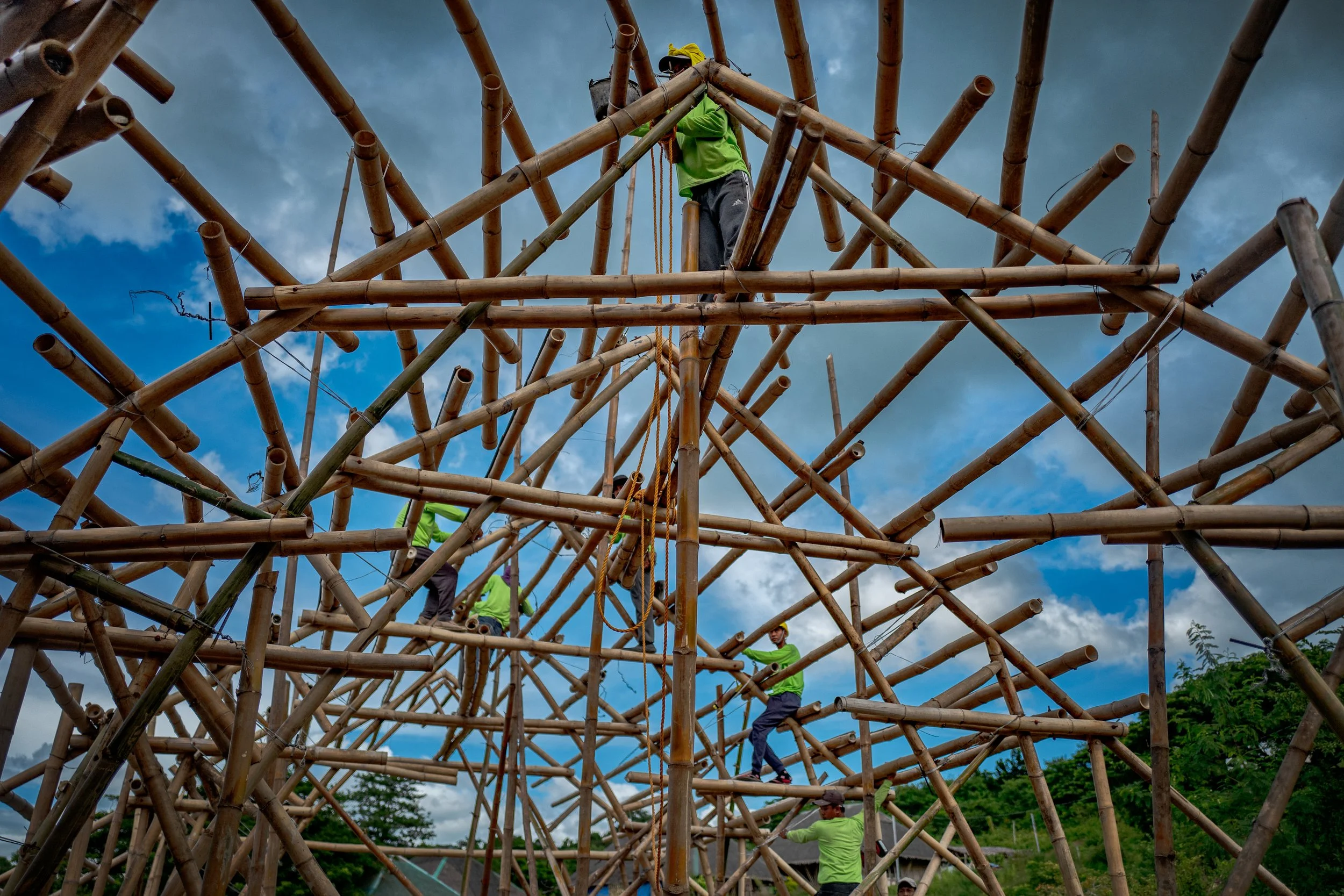 Reaching the next level in bamboo construction