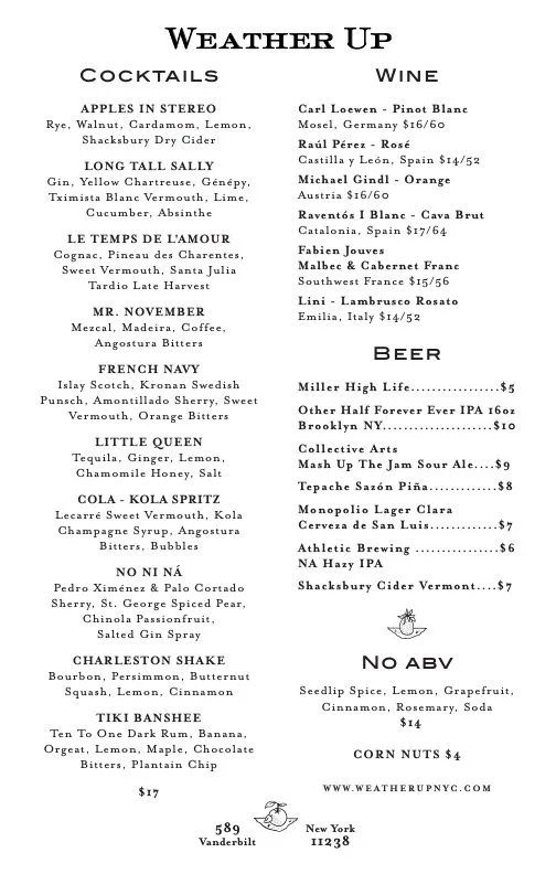 BROOKLYN — Weather Up