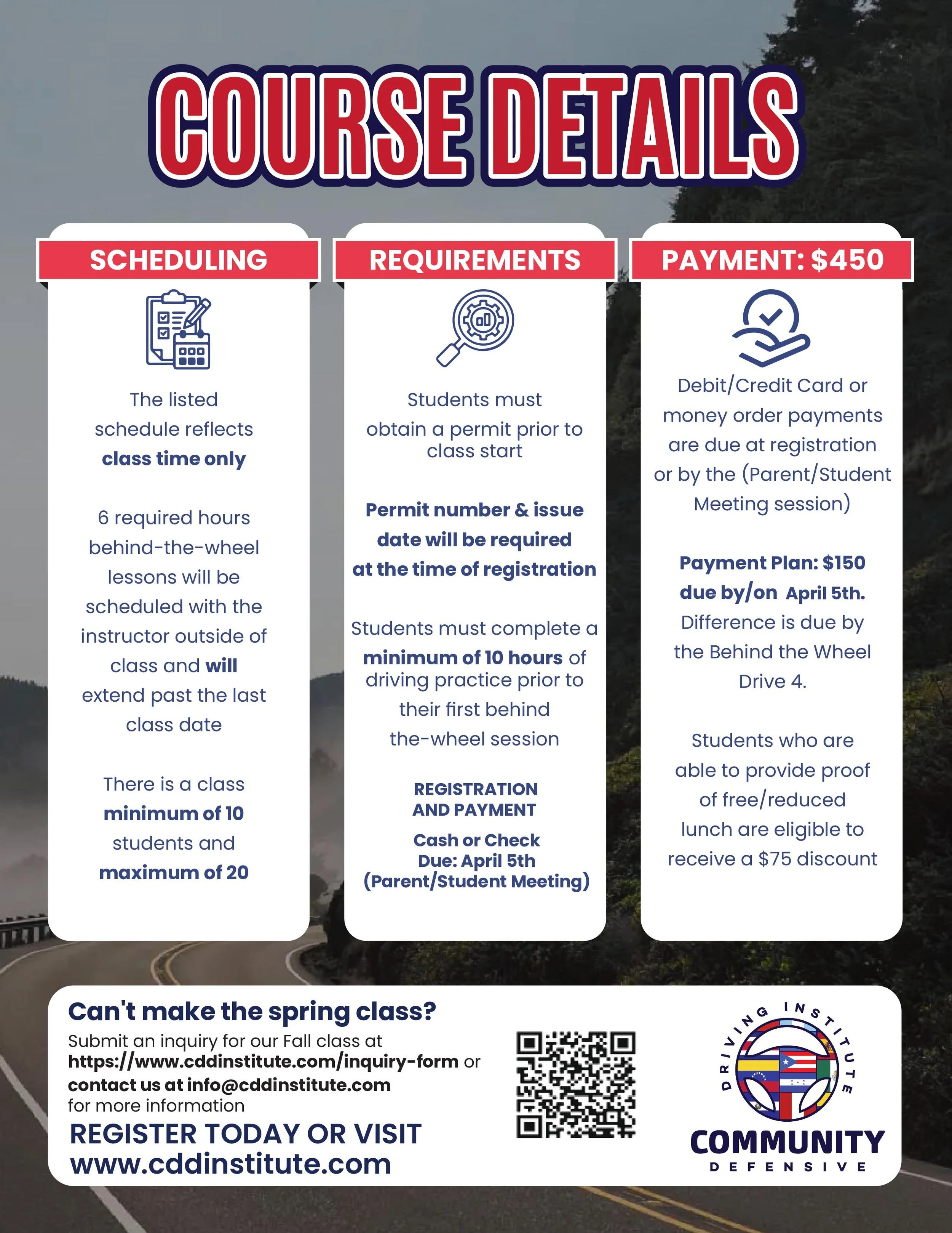 Register — Community Defensive Driving Institute