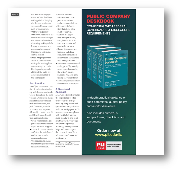 Internal Auditor Magazine — The IIA Media and Event Opportunities