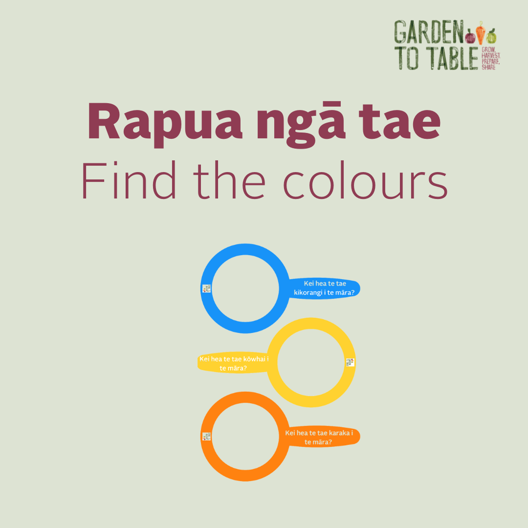 Te Wiki o te Reo Māori — Garden to Table