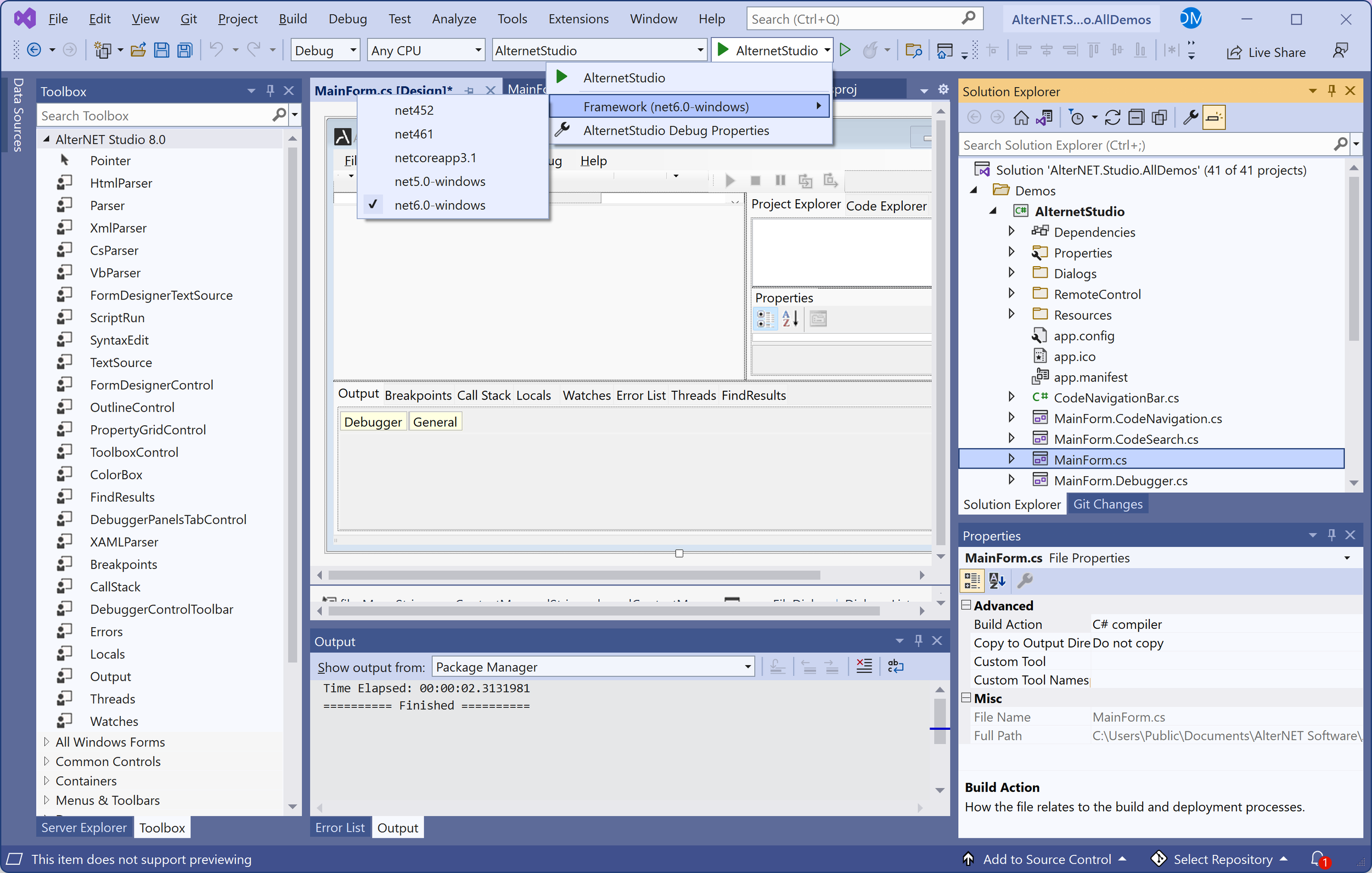 Custom Tool Visual Studio Build