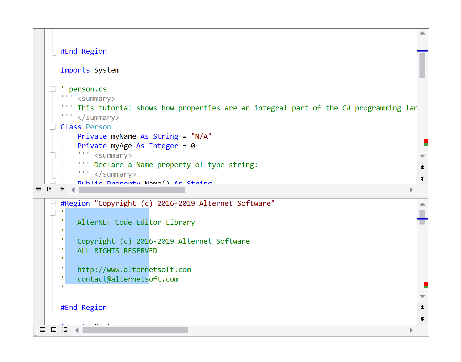 Code Editor — AlterNET Software
