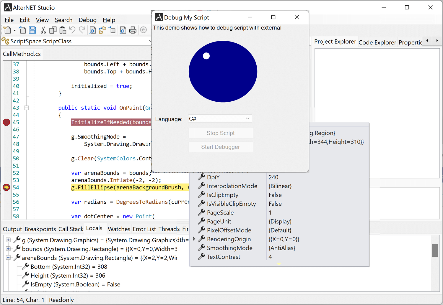 Choosing Scripting and Debugging engine for your .NET application — AlterNET Software