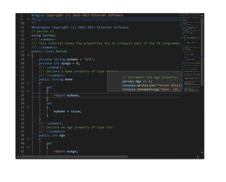 Code Editor — AlterNET Software