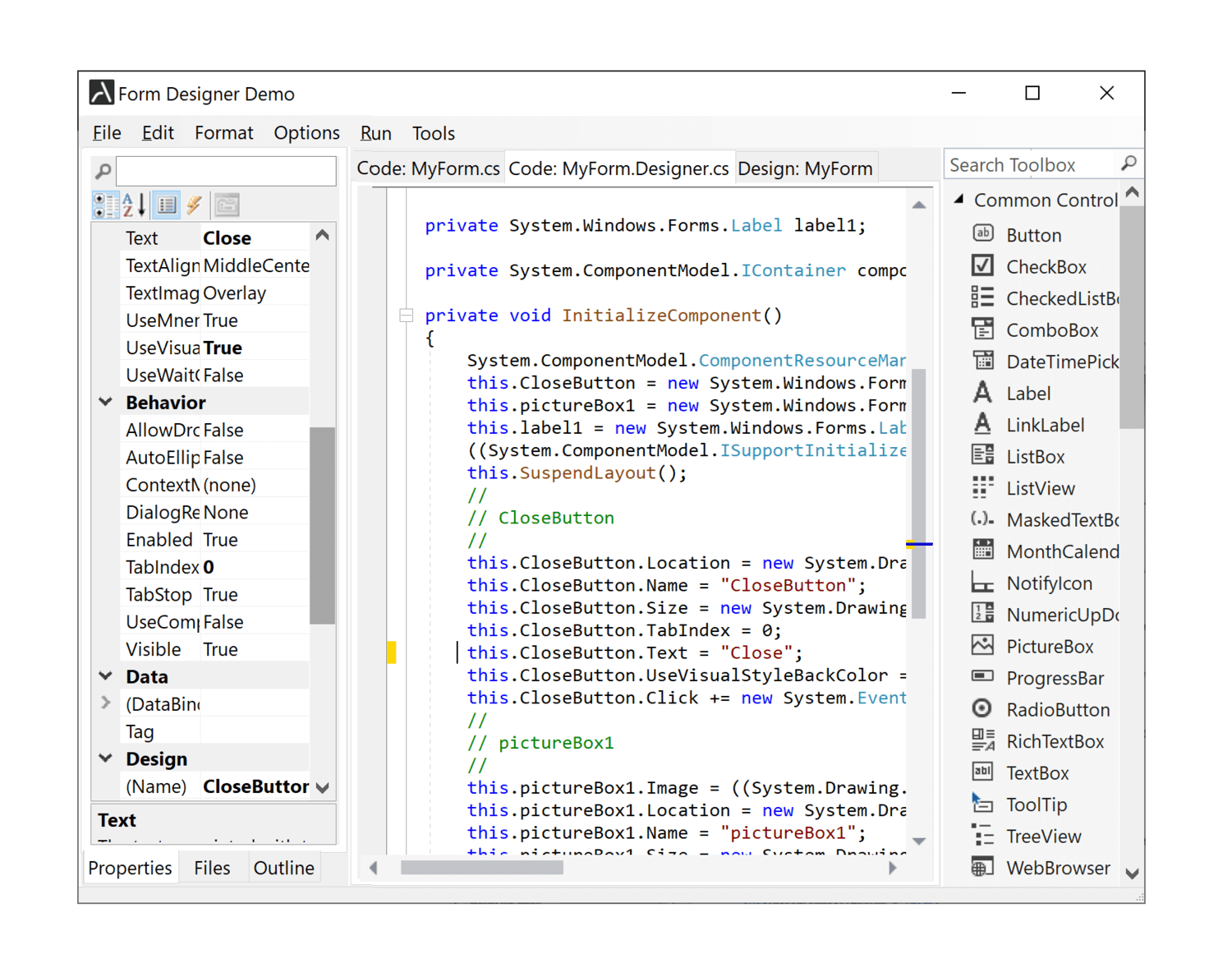 Form Designer — AlterNET Software