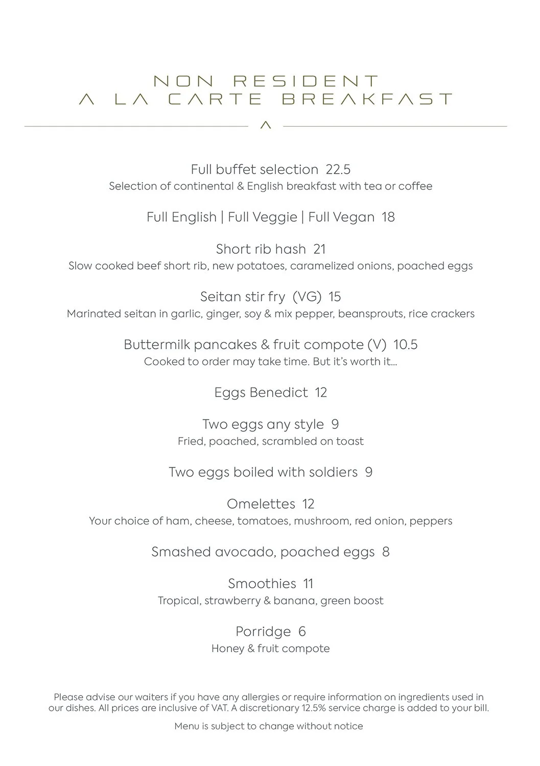 Breakfast — Mayfair Lounge & Grill