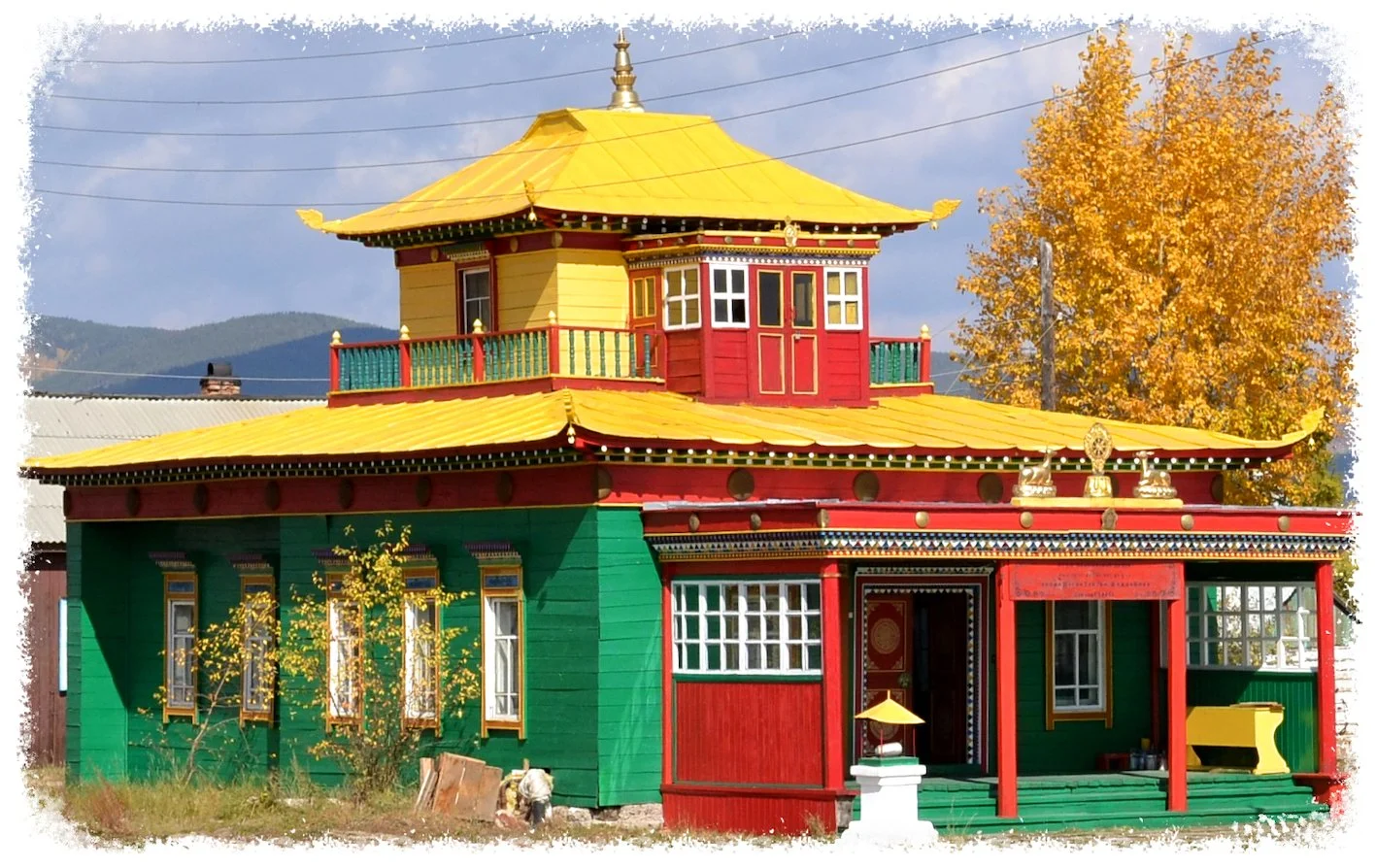 Ivolginskii datsan Gandan Dashi Choinkhorlin, the Republic of Buryatia ...