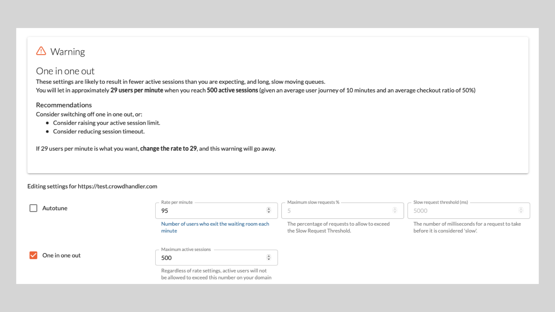 The problem with One In, One Out