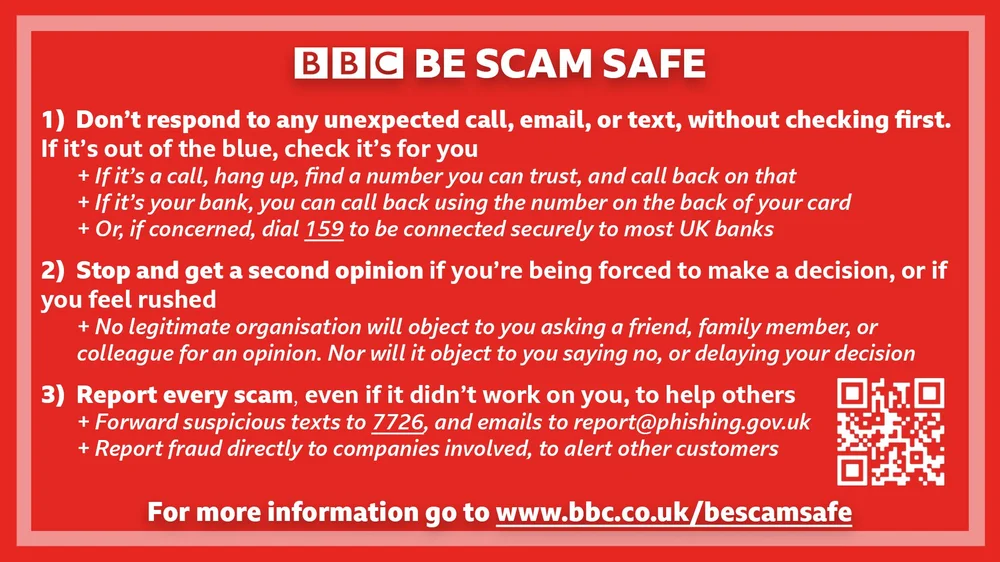 BBC Be Scam Safe — Stop Scams UK