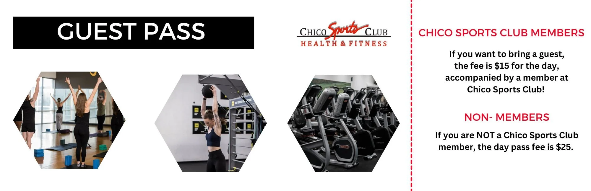 GUEST PASS — Chico Sports Club