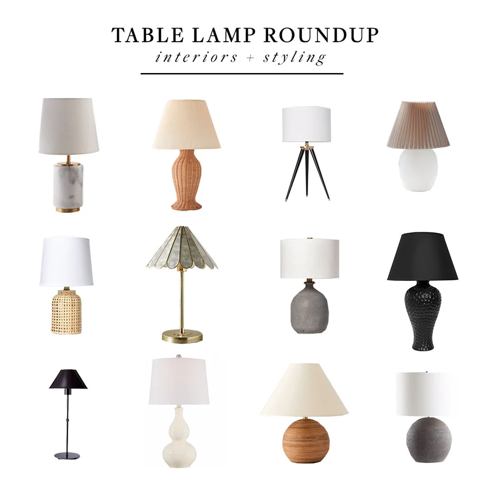 Table Lamp Roundup | We're the Whites