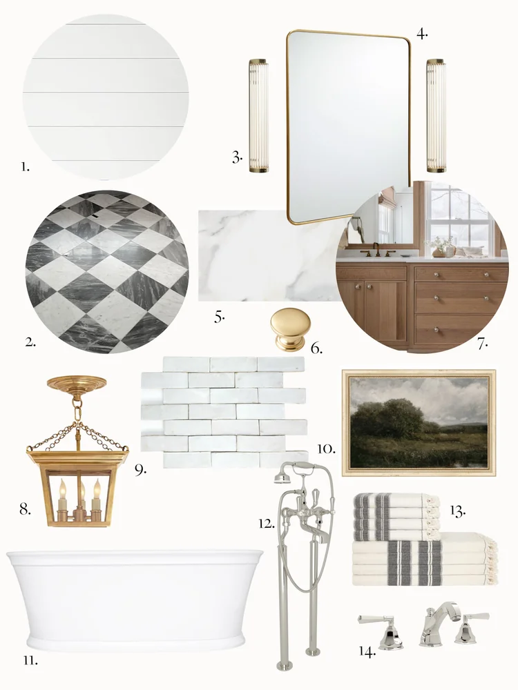 Our Primary Bathroom Moodboard | We're the Whites