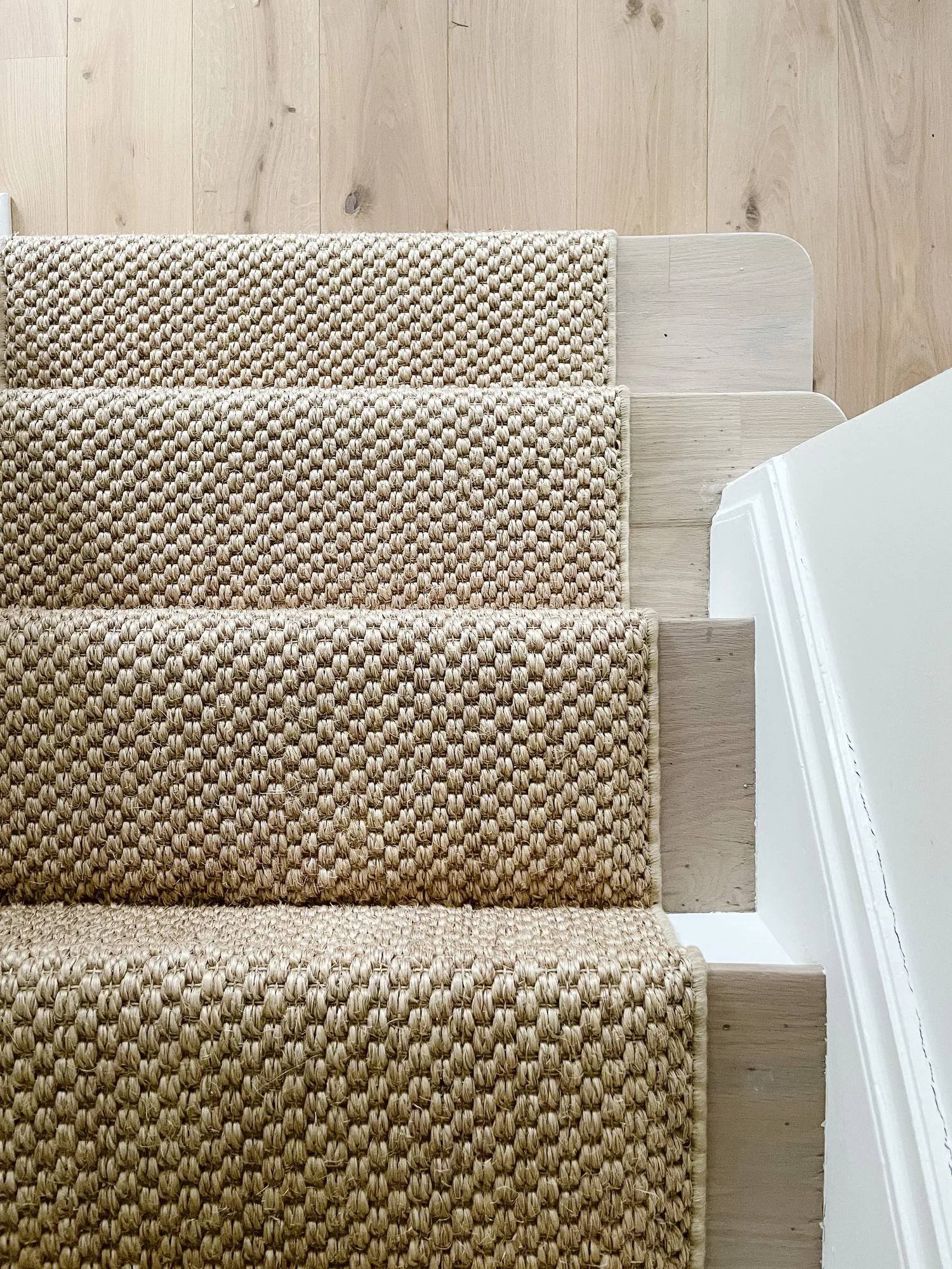 How to Measure and Install a Sisal Stair Runner | We're the Whites