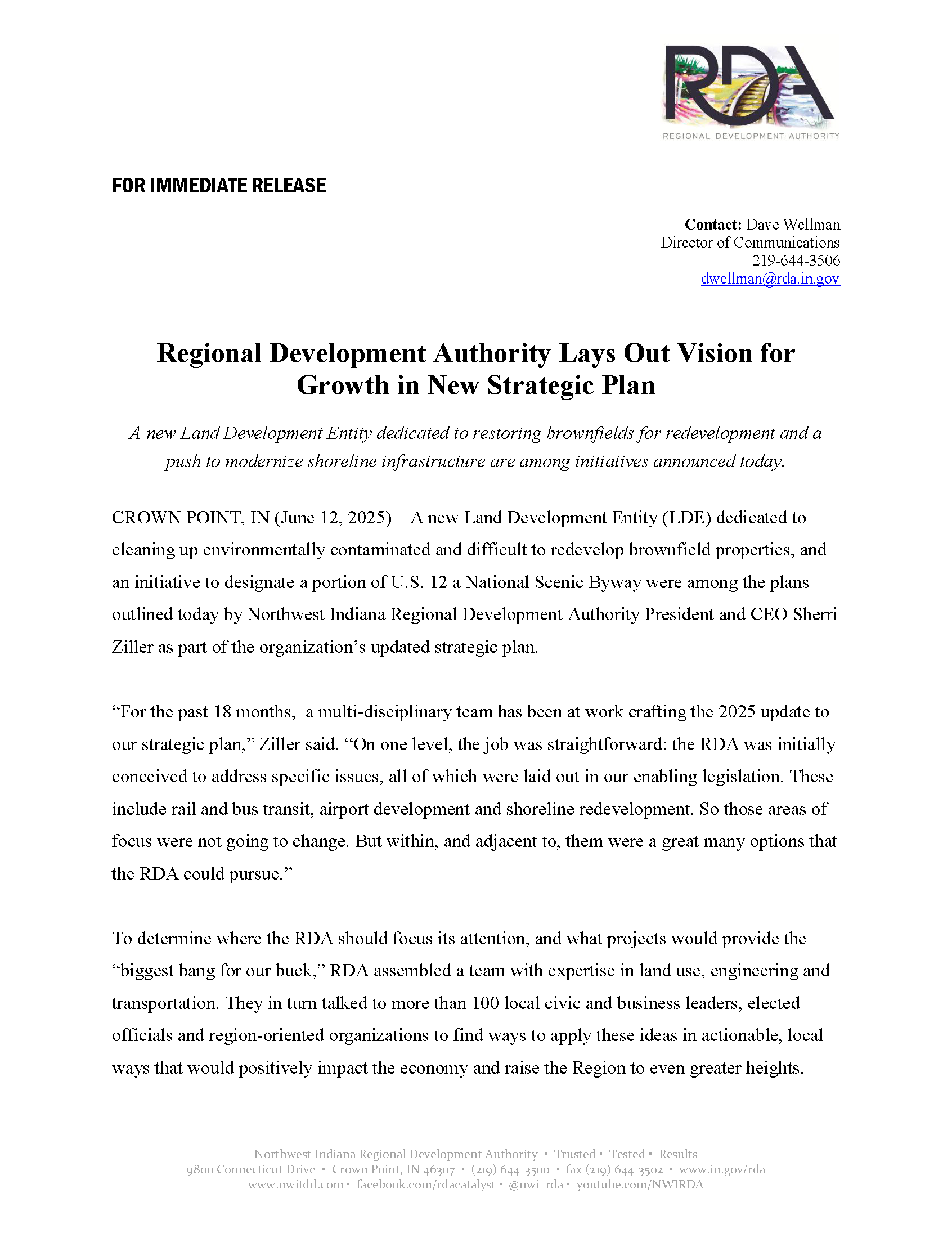 RDA Lays Out Vision for Growth in New Strategic Plan — Northwest ...
