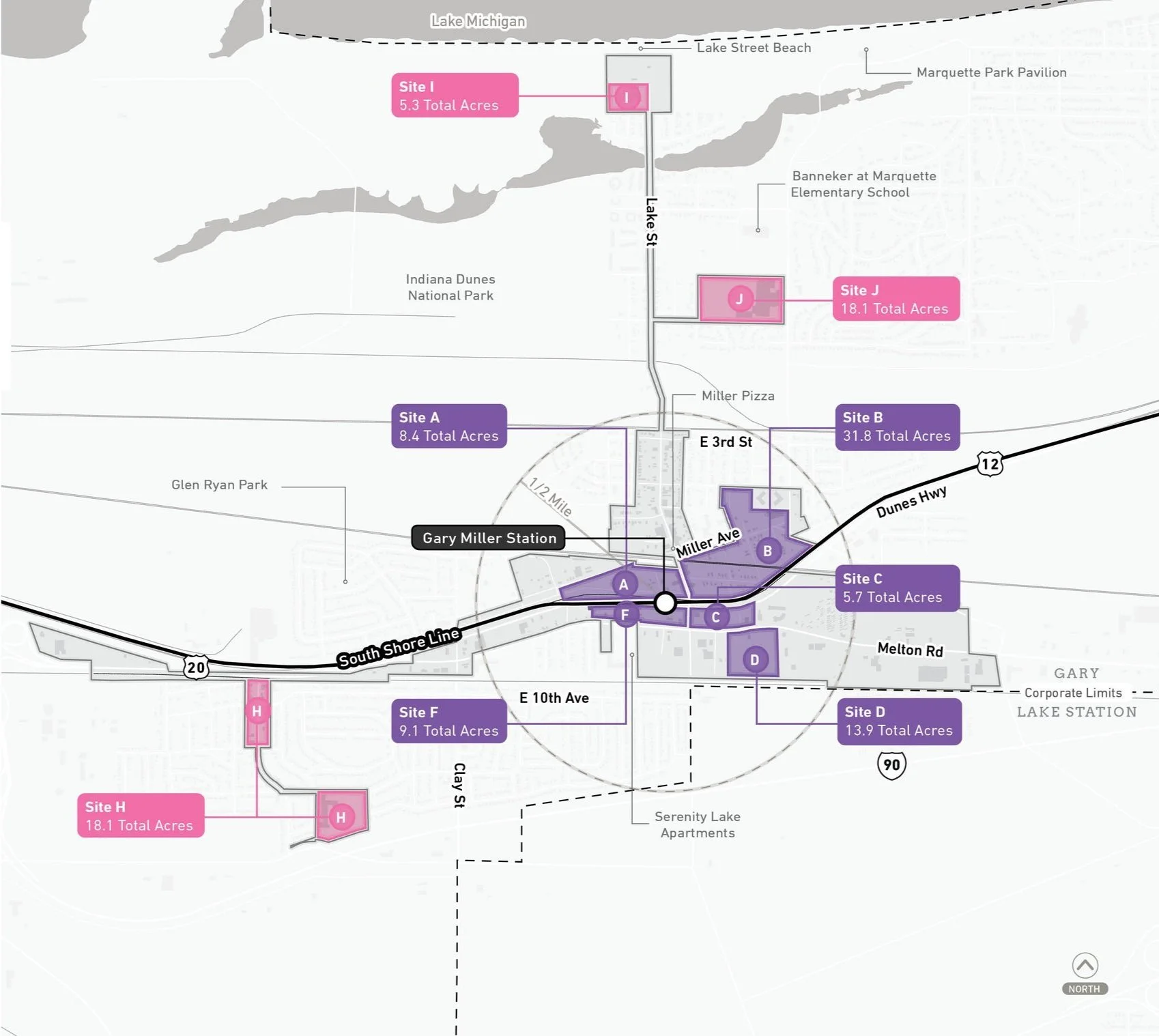 Gary Miller Station — Northwest Indiana Transit Development Districts