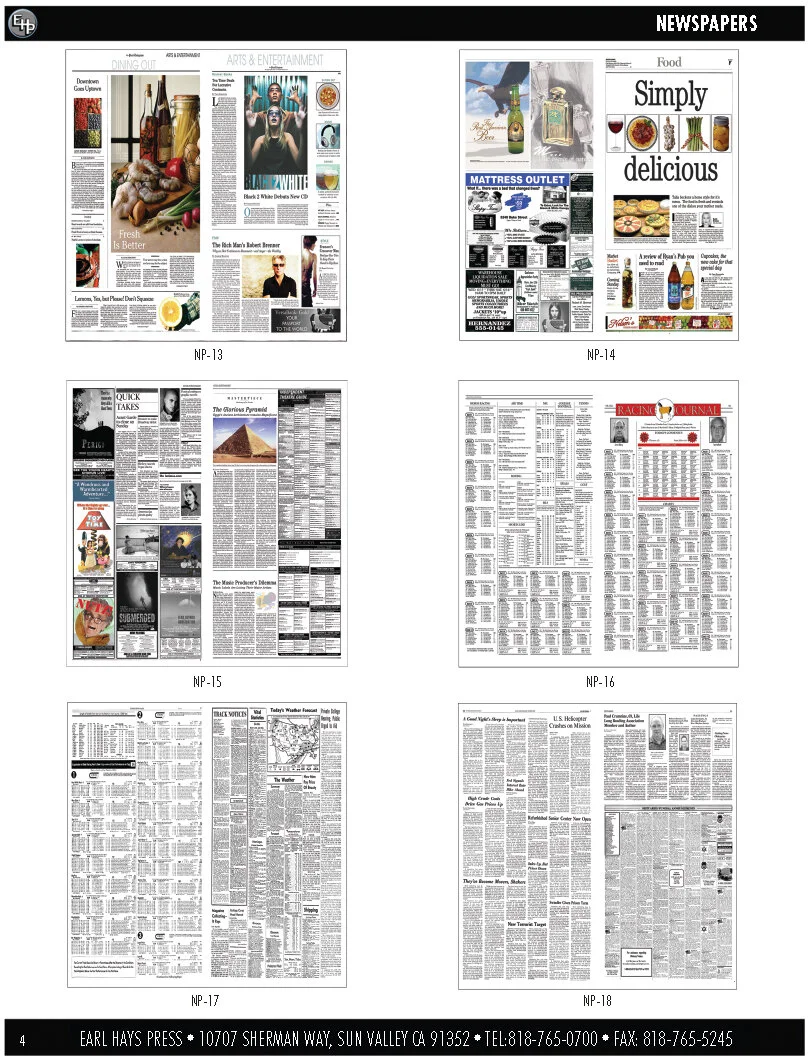 Newspapers — The Earl Hays Press