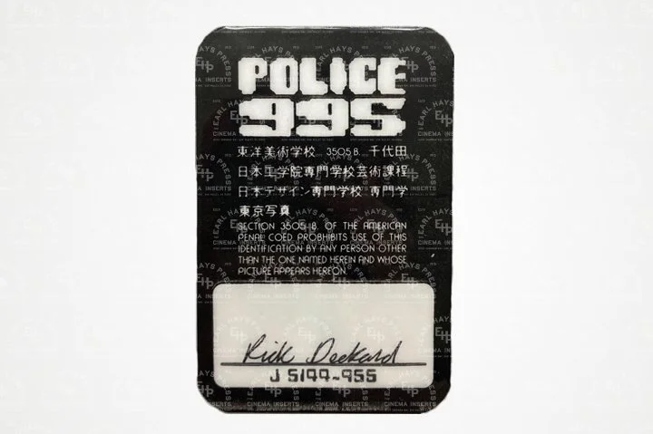 Blade Runner ID Police Wallet Badge — The Earl Hays Press