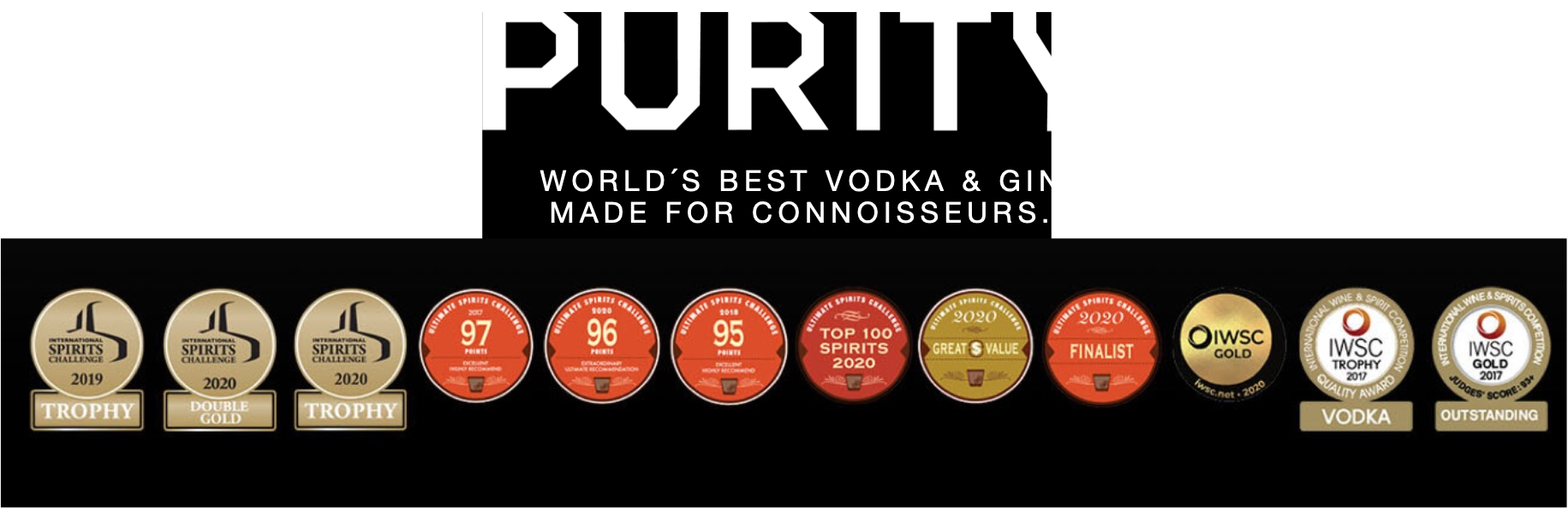 PURITY DISTILLERY - WORLD´S BEST GIN AND VODKA