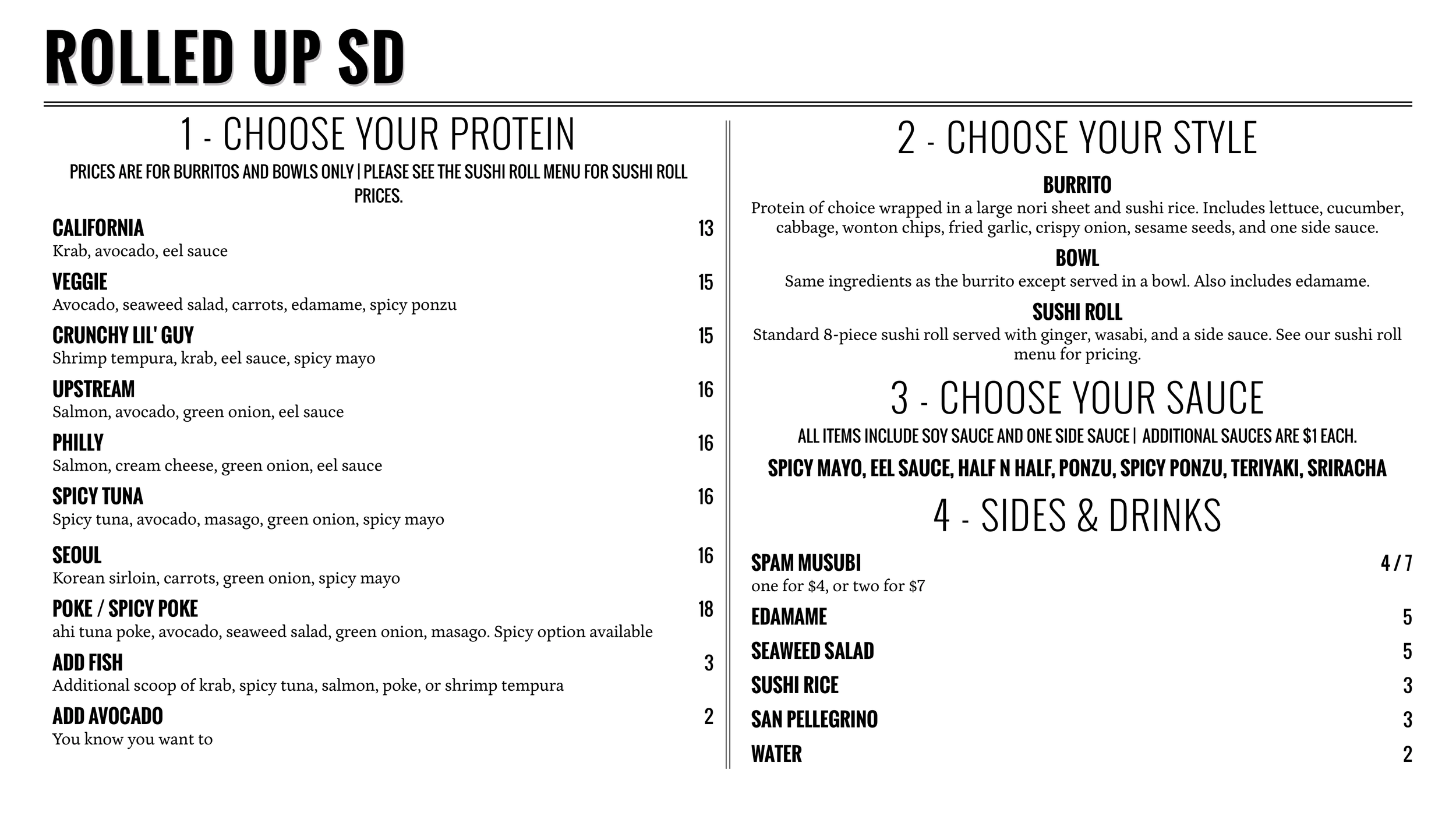 Rolled Up Sushi — The Windmill Food Hall