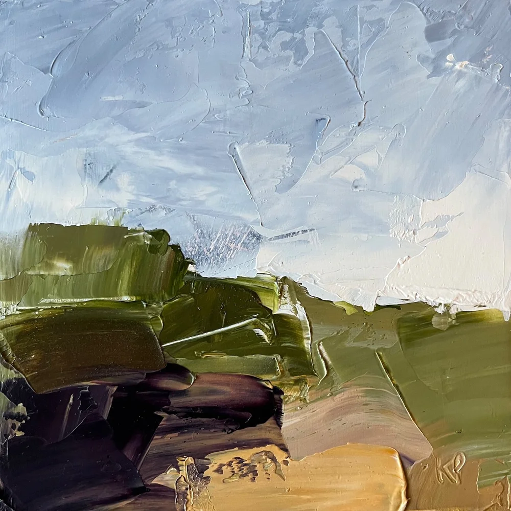 Small Acrylic Landscape Paintings Small Landscape Painting Forest,